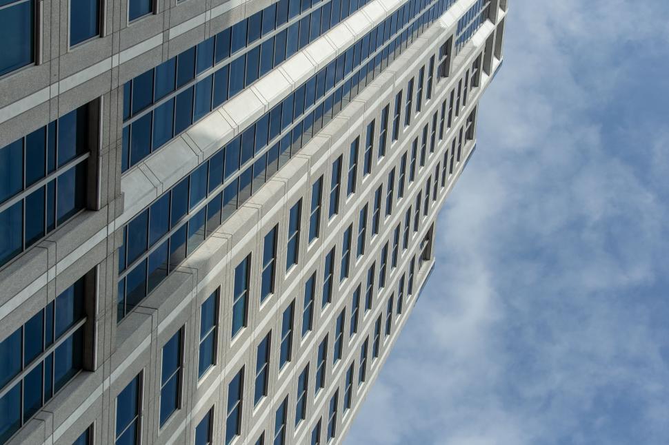 Free Stock Photo of Upward view of an imposing office building ...