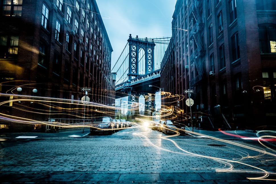 Free Stock Photo of Time-lapse photo of cityscape with bridge ...