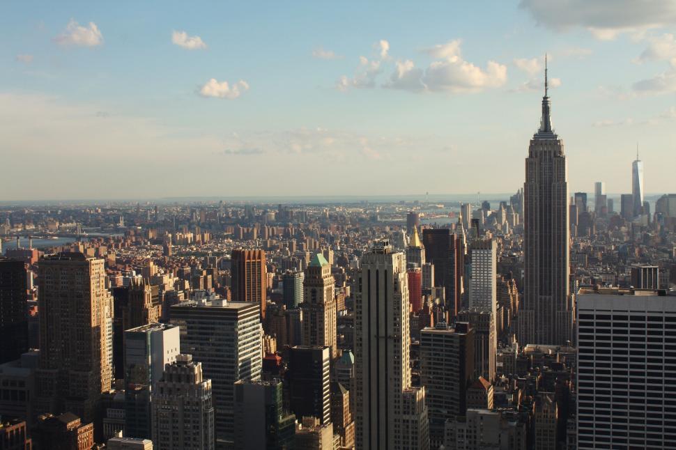 Free Stock Photo of Expansive cityscape with iconic skyscrapers ...