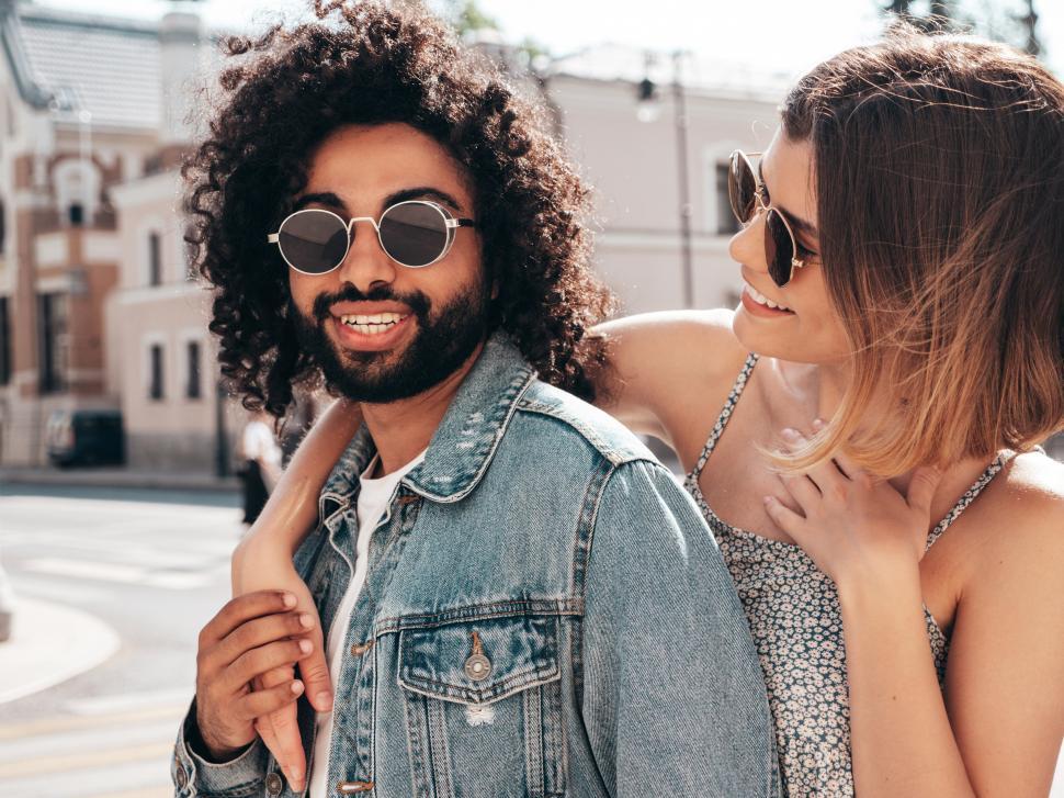 Free Stock Photo of A man and woman smiling | Download Free Images and ...