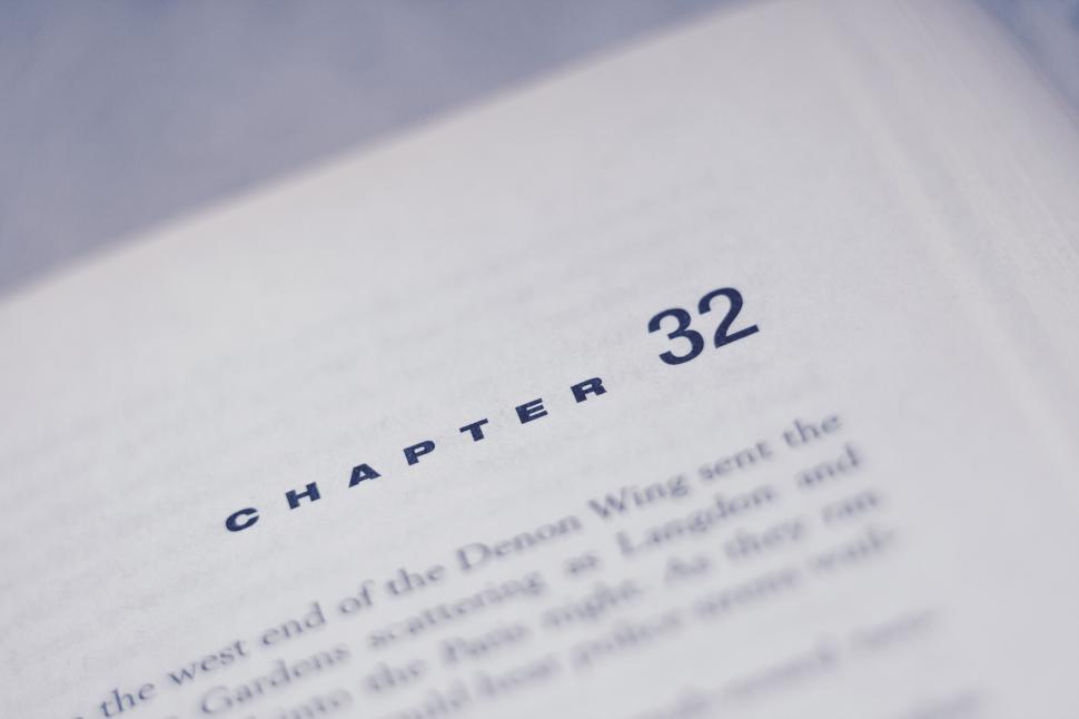 Free Stock Photo of Open book displaying chapter title | Download Free ...