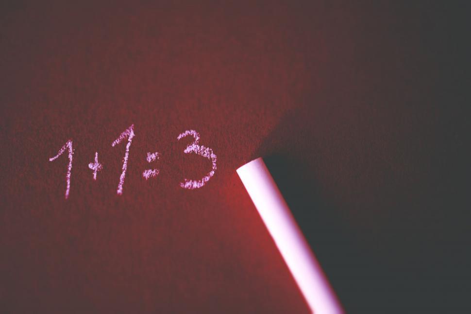 Free Stock Photo of Incorrect math equation written in pink | Download ...