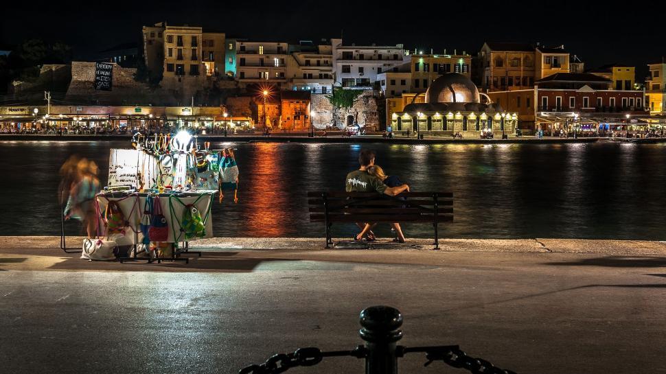 Free Stock Photo of Night scene at an urban waterfront | Download Free ...