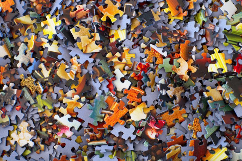 Free Stock Photo of Assorted jigsaw puzzle pieces close-up | Download ...