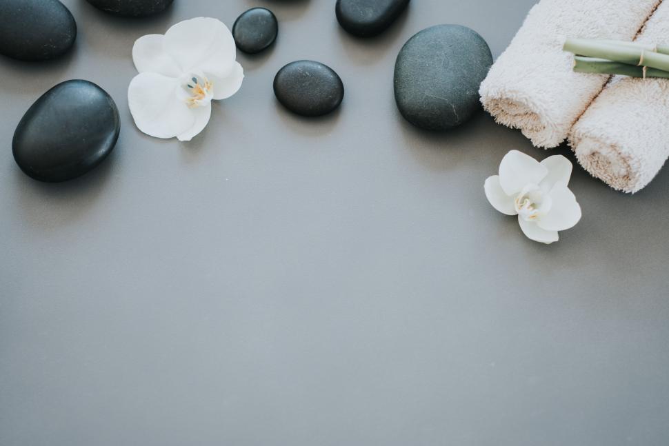 Free Stock Photo of Zen spa concept with stones and orchids | Download ...