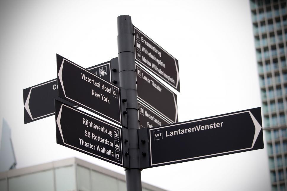 Free Stock Photo of Directional signpost in urban setting | Download ...