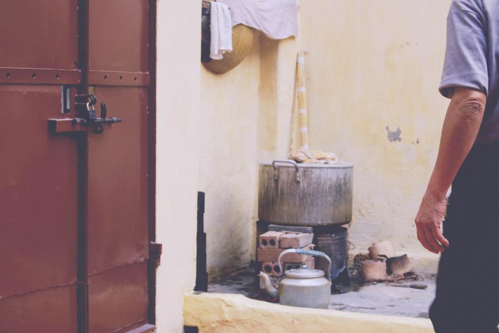 Free Stock Photo of Traditional cooking in an outdoor kitchen ...