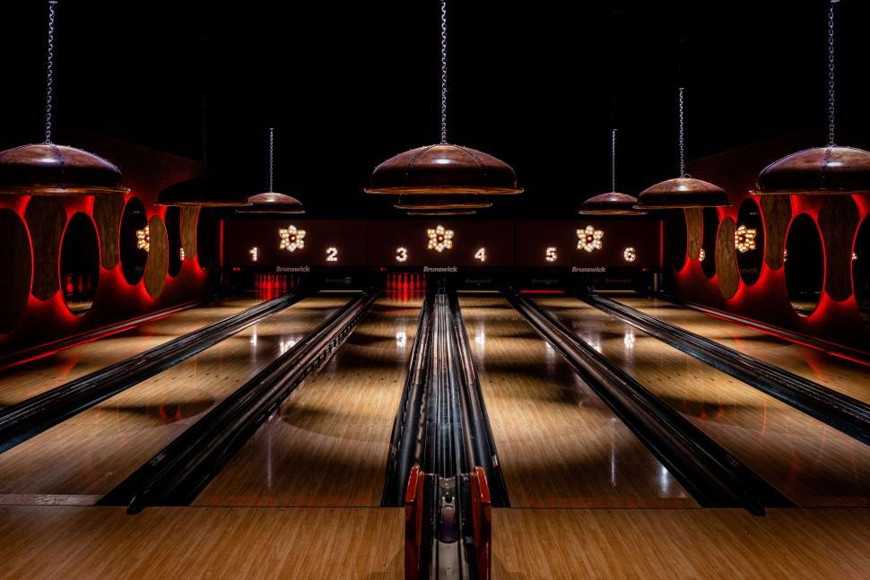 Free Stock Photo of Stylish bowling alley with red accents | Download ...