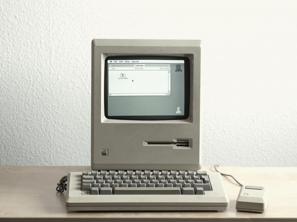 Free Stock Photo of Vintage Apple Macintosh computer on desk | Download ...
