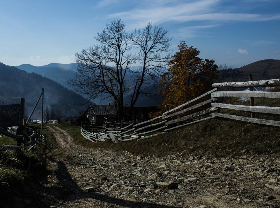 Free Stock Photo of Rural mountain path with wooden fence | Download ...