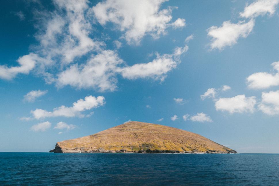Free Stock Photo of Isolated island in a blue sea | Download Free ...