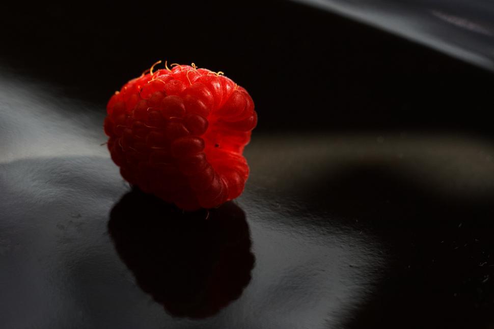 Free Stock Photo of Single raspberry on a dark surface | Download Free ...