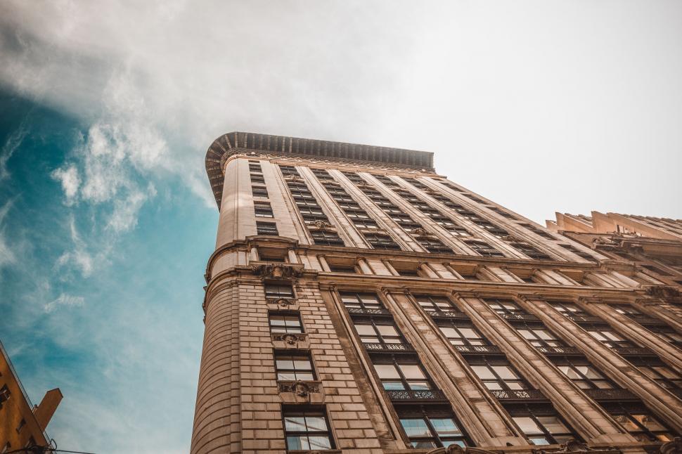 Free Stock Photo of Urban building perspective with a blue sky ...