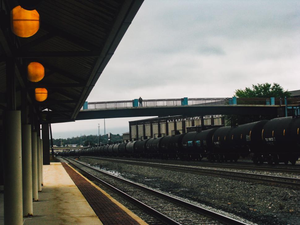 Free Stock Photo of Train platform and tank cars on a track | Download ...