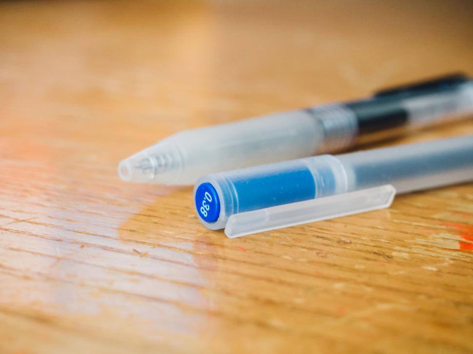Free Stock Photo of Two pens close-up on a worn table | Download Free ...