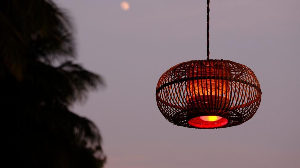 Free Stock Photo of Hanging lamp against evening sky | Download Free ...
