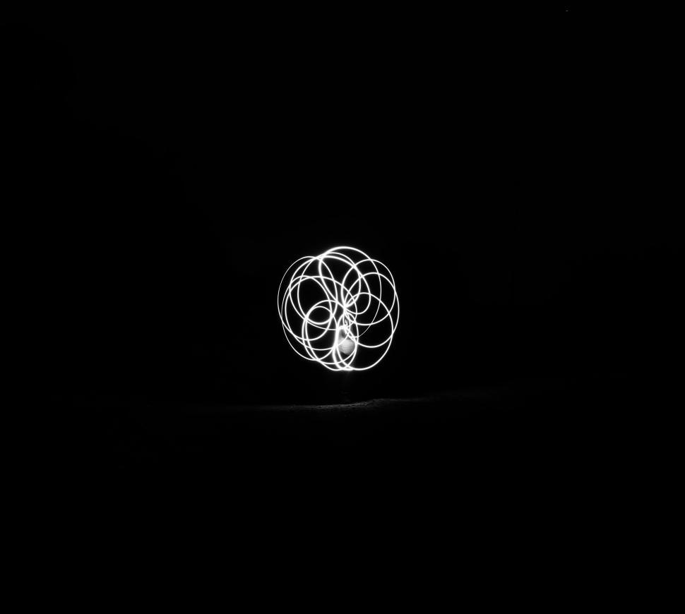 Free Stock Photo of Abstract light painting on black background ...