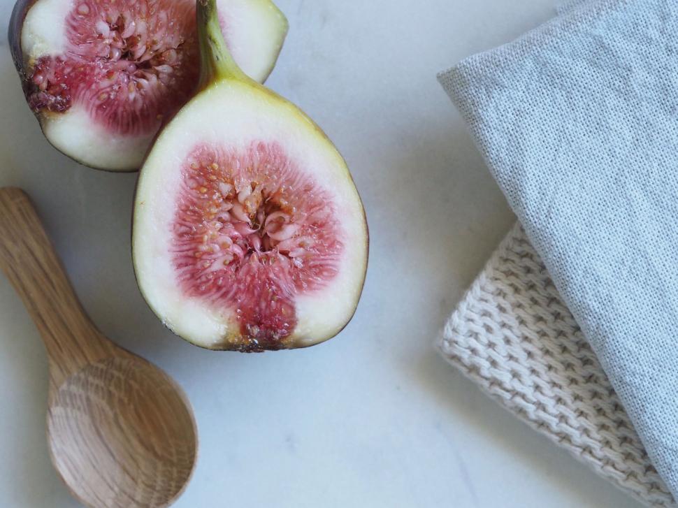 Free Stock Photo of Half-cut figs on a minimalistic setup | Download ...