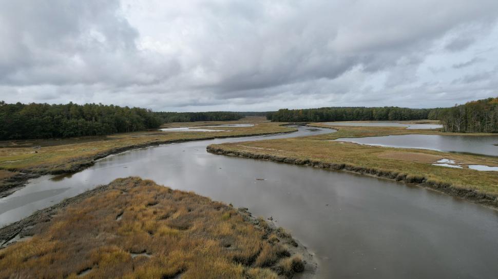 Free Stock Photo of Winding river through marshland | Download Free ...