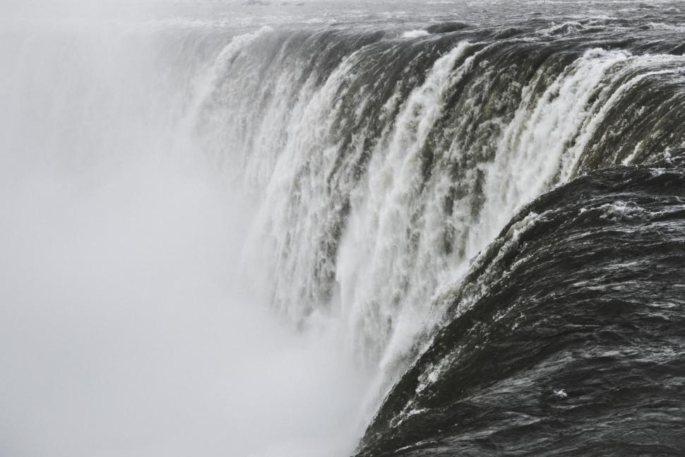 Free Stock Photo of Mighty waterfall with mist rising in the air from ...