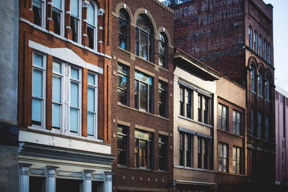 Free Stock Photo of Historic buildings with classic architecture on a ...