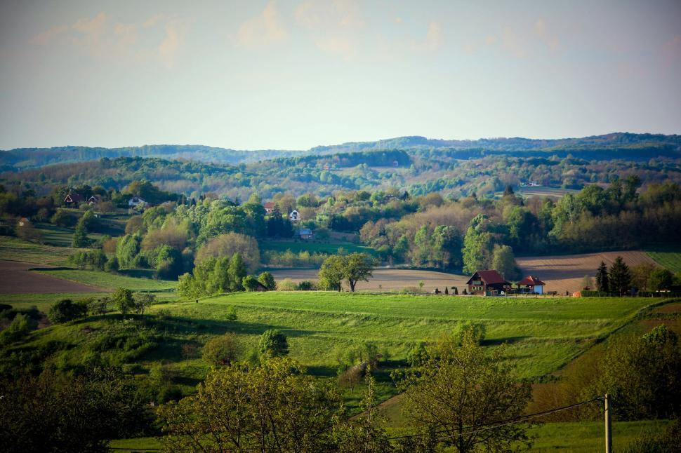 Free Stock Photo of Picturesque countryside landscape with rolling ...