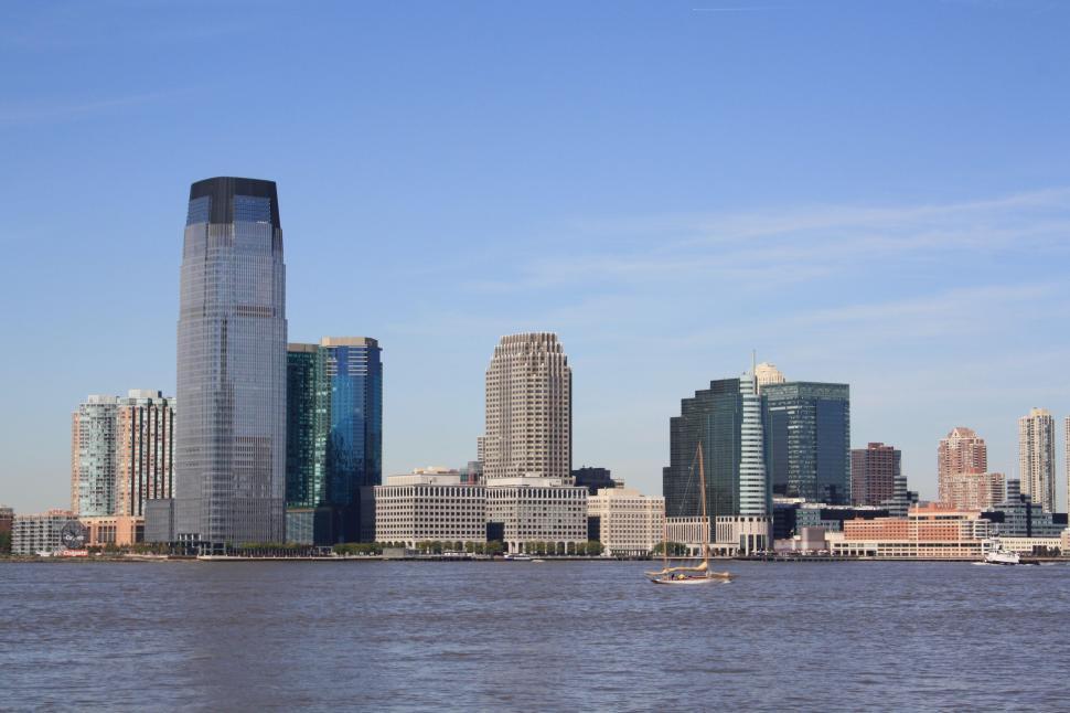 Free Stock Photo of Cityscape featuring tall buildings with clear blue ...