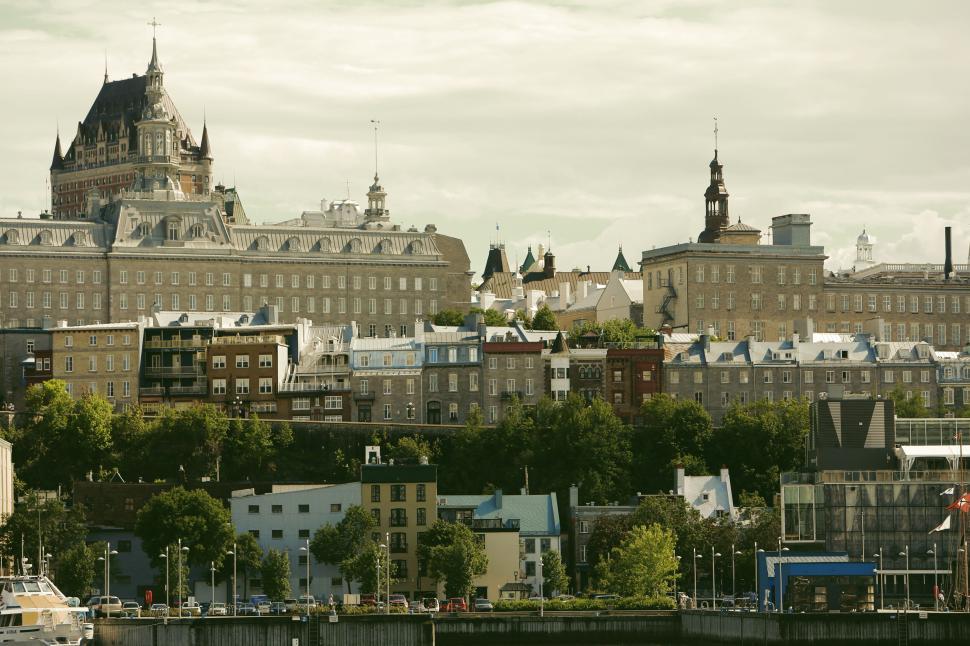 Free Stock Photo of Panoramic view of cityscape with prominent castle ...