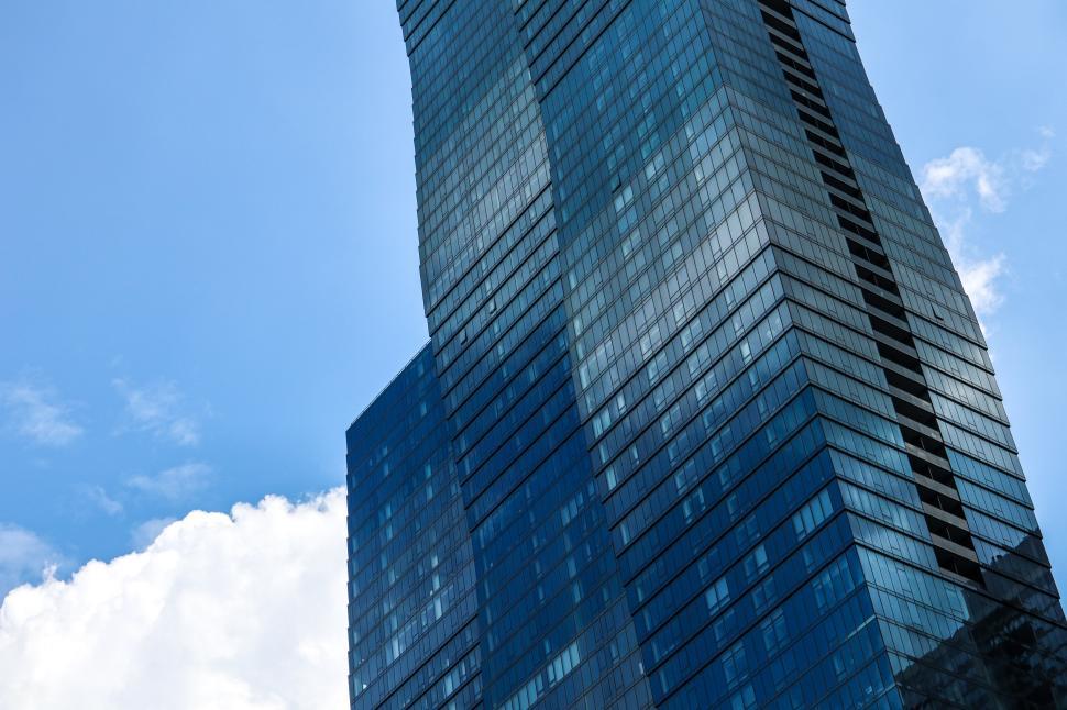 Free Stock Photo of Close-Up of Glass Skyscraper Reflecting the Sky and ...