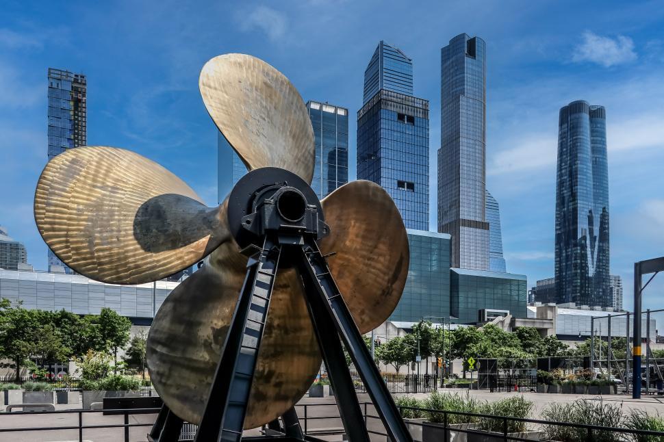 Free Stock Photo of Outdoor display of large ship propeller with ...