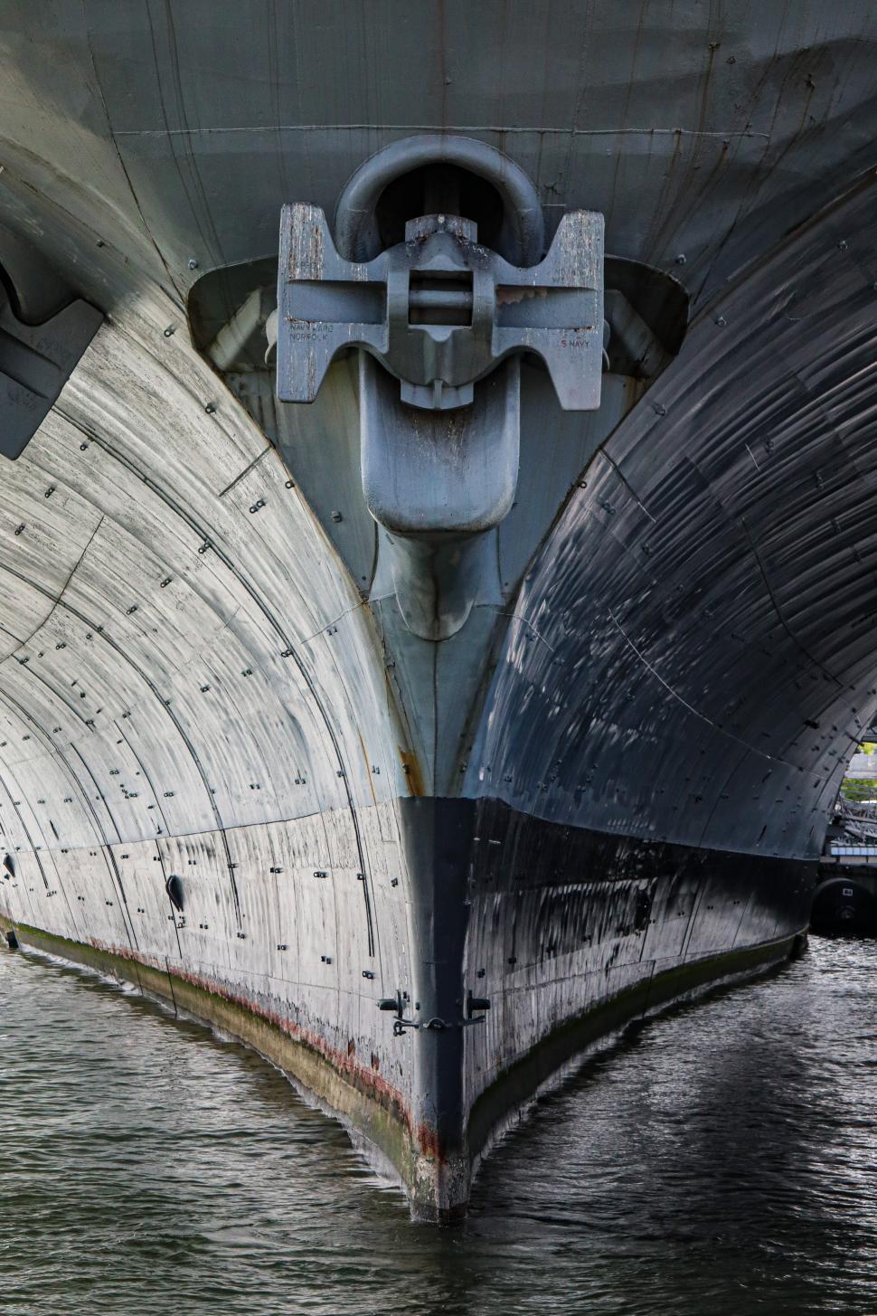 Free Stock Photo of Close-up view of a ship s bow with prominent anchor ...