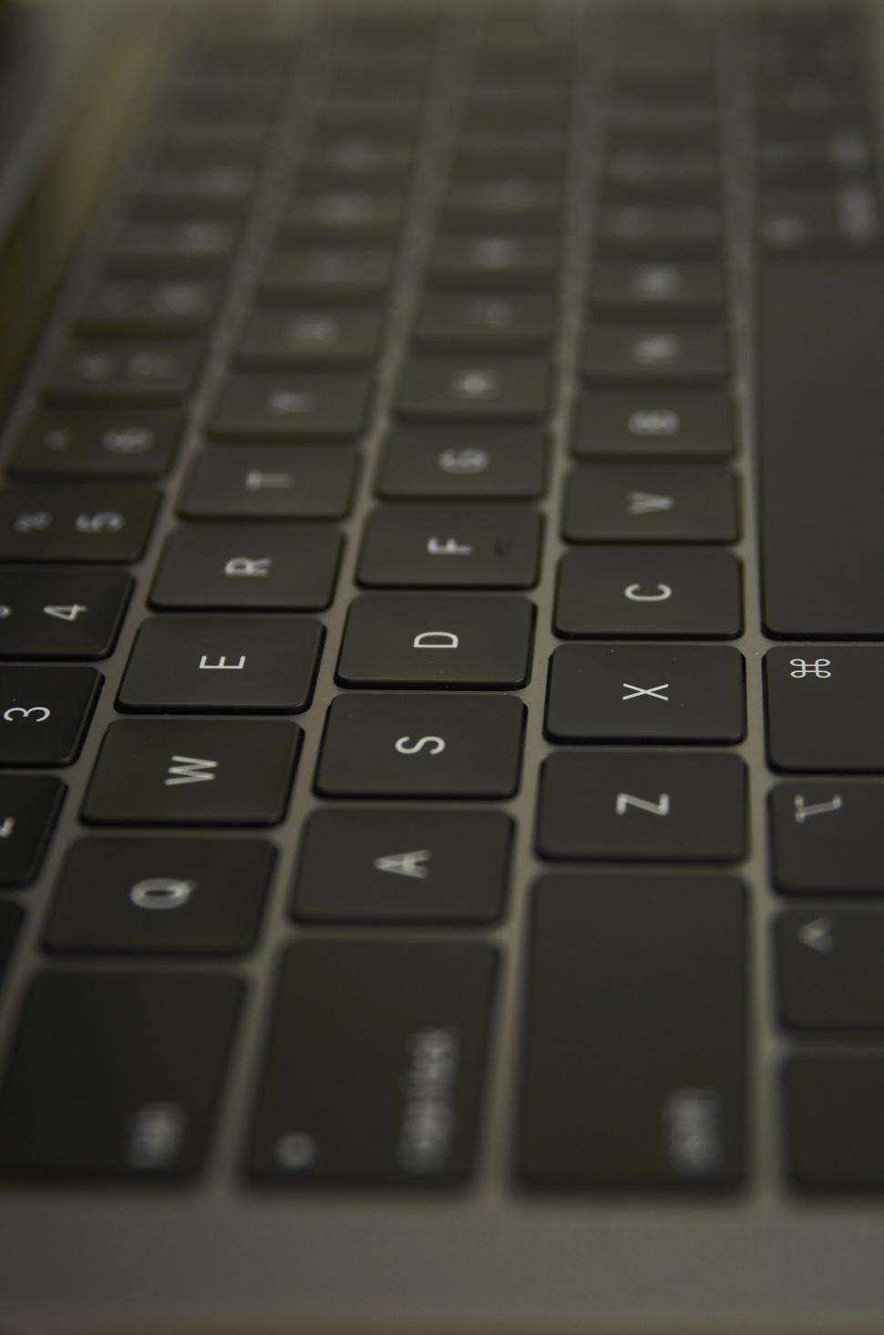 Free Stock Photo of Close-up of laptop keyboard showing traditional key ...