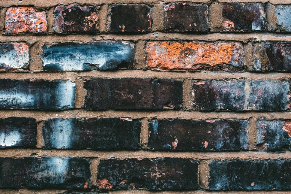 Free Stock Photo of Close-up of weathered brick wall showcasing unique ...