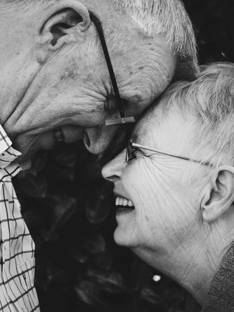 Free Stock Photo of Elderly Couple Sharing a Sweet, Intimate Moment ...