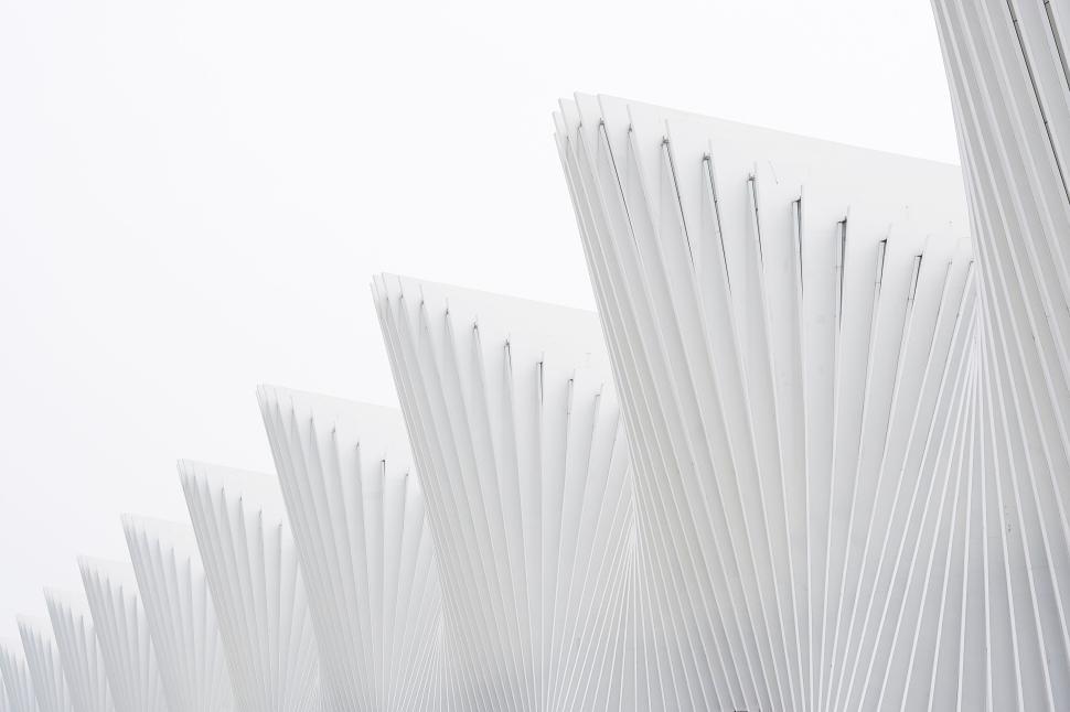 Free Stock Photo of Minimalistic white architectural design with ...