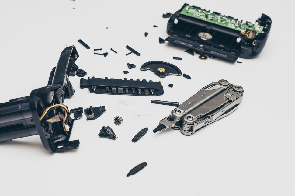 Free Stock Photo of Disassembled electronic device parts with a ...