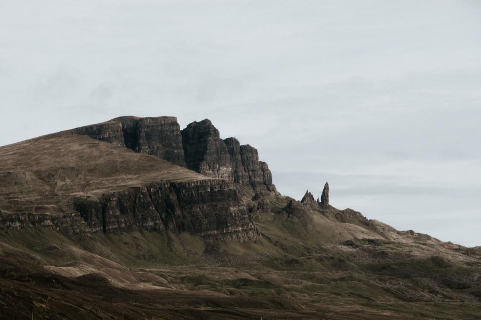 Free Stock Photo of Rugged rocky mountain ridge with unique formations ...