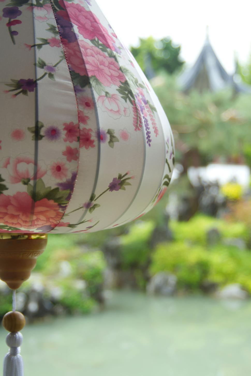 Free Stock Photo of Close-up of a floral patterned lantern with a ...