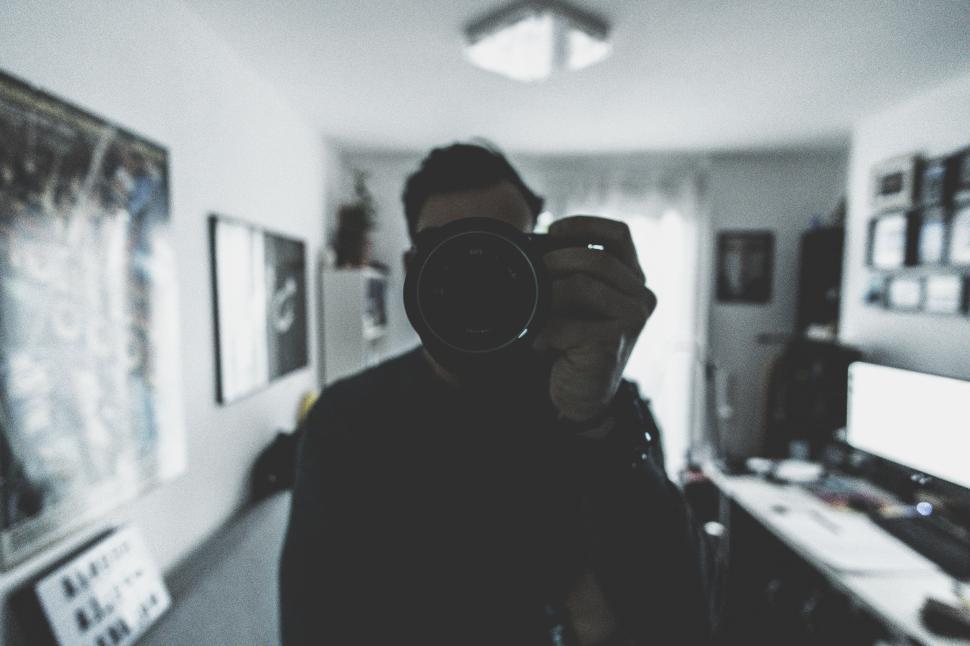 Free Stock Photo of Person taking photo inside a room with blurred face ...