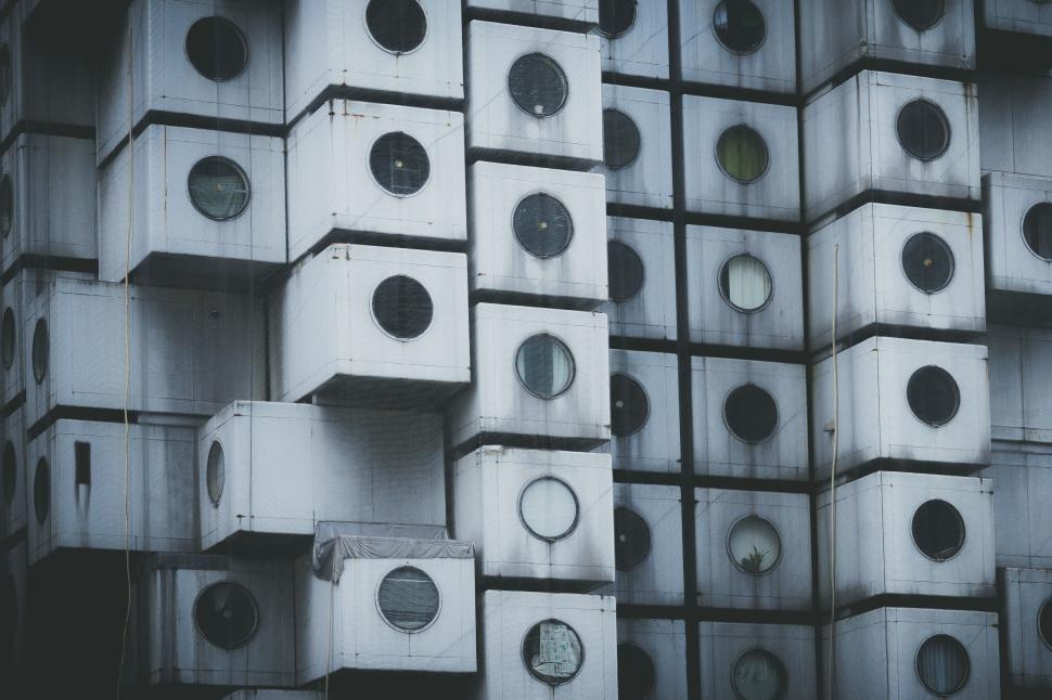 Free Stock Photo of Abstract close-up of modern cylindrical building ...