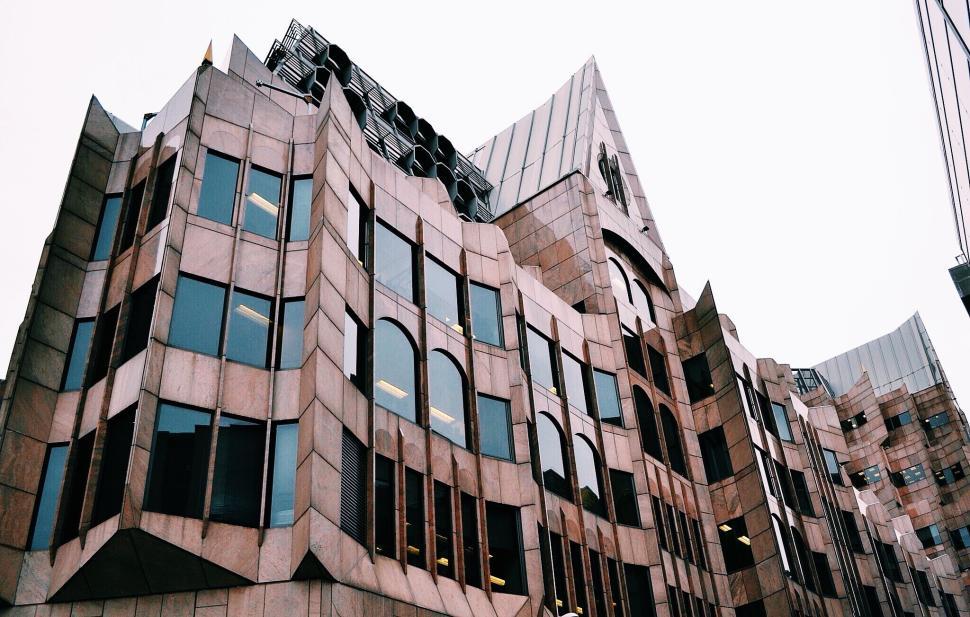 Free Stock Photo of Contemporary office building with unique ...