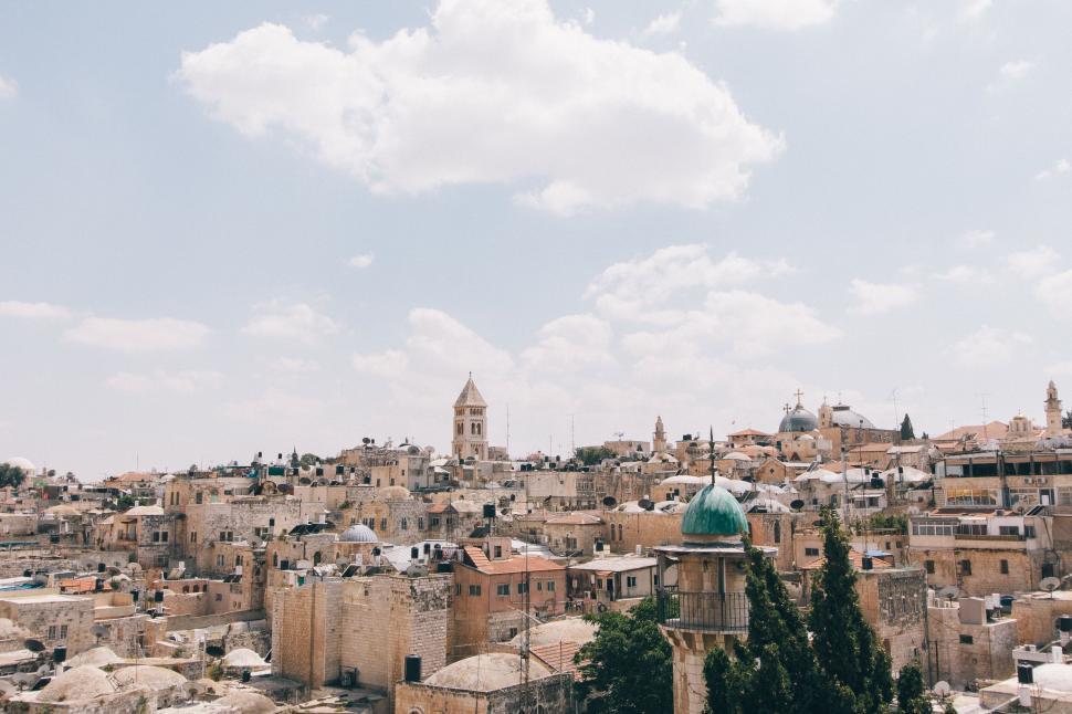 Free Stock Photo of Panoramic view of Jerusalem with its historic ...