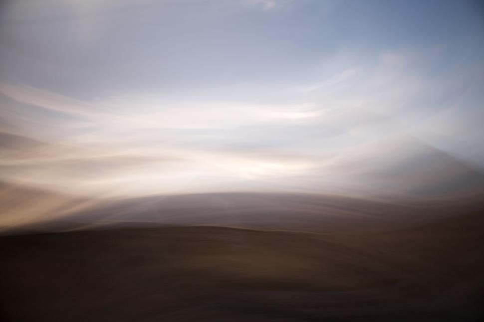 Free Stock Photo of Abstract blurry landscape with blue and brown hues ...