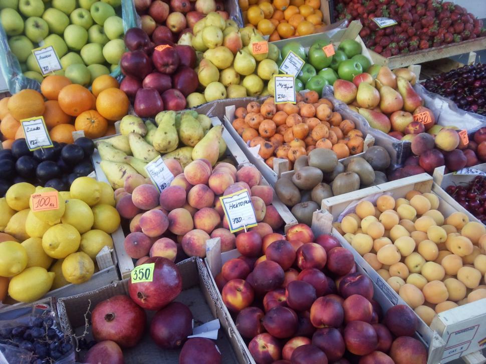 Free Stock Photo of Array of Fruits Displayed at Market | Download Free ...