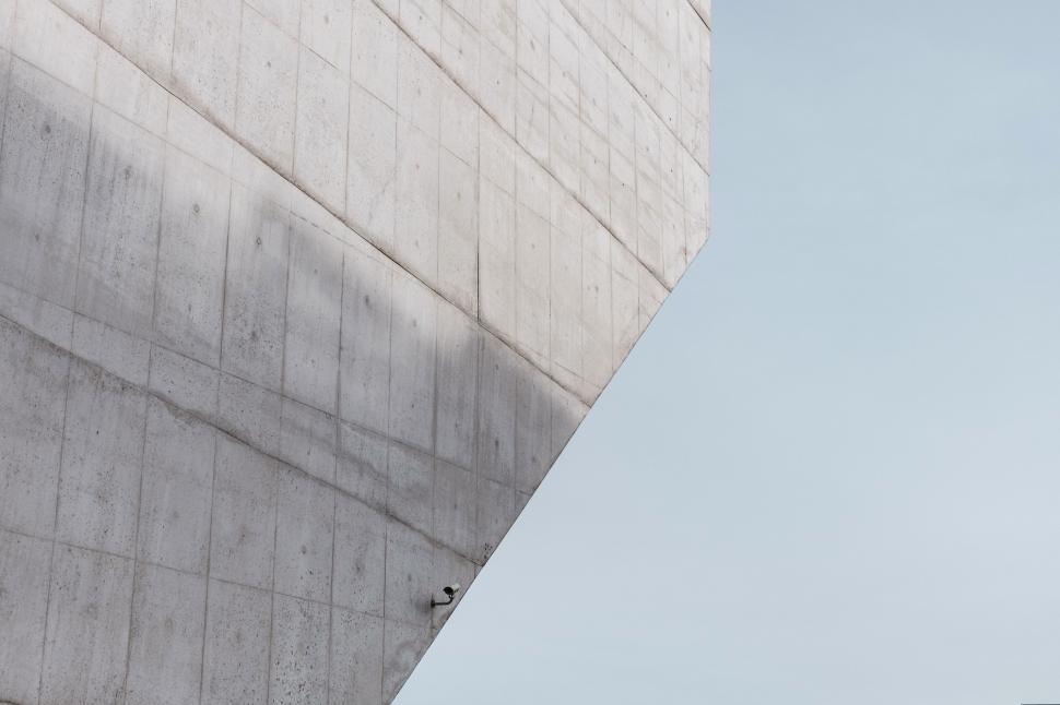 Free Stock Photo of Abstract modern concrete structure against clear ...