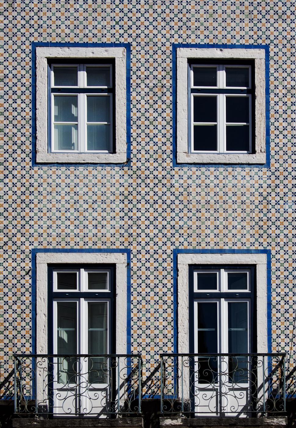 Free Stock Photo of Building facade with traditional patterned tiles ...
