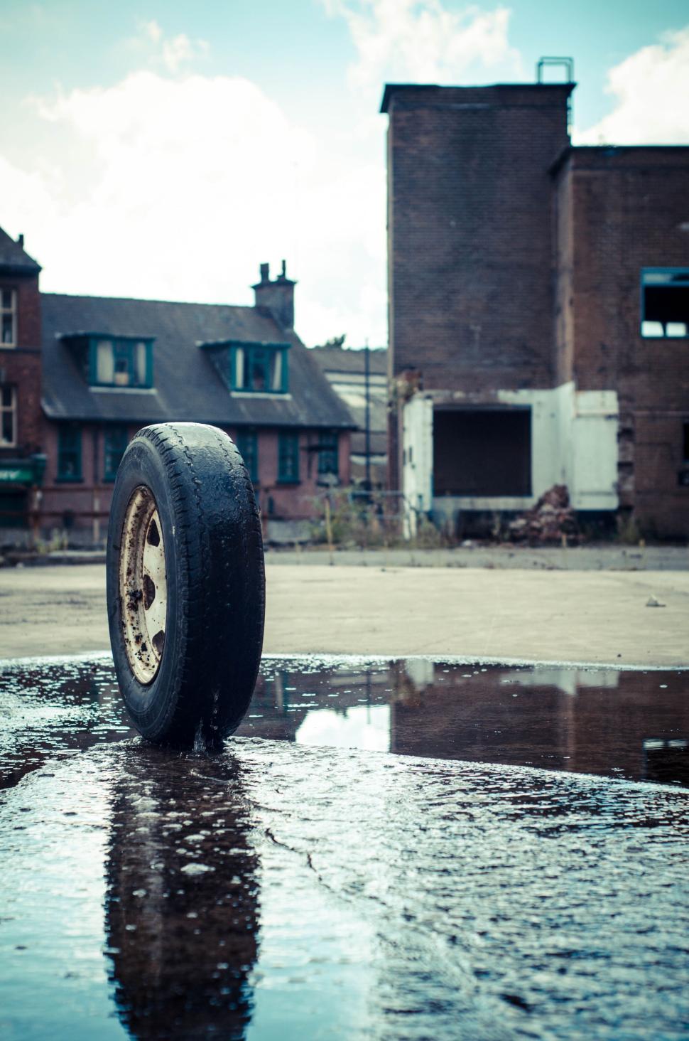 Free Stock Photo of Lonely tire in an abandoned, empty urban lot ...