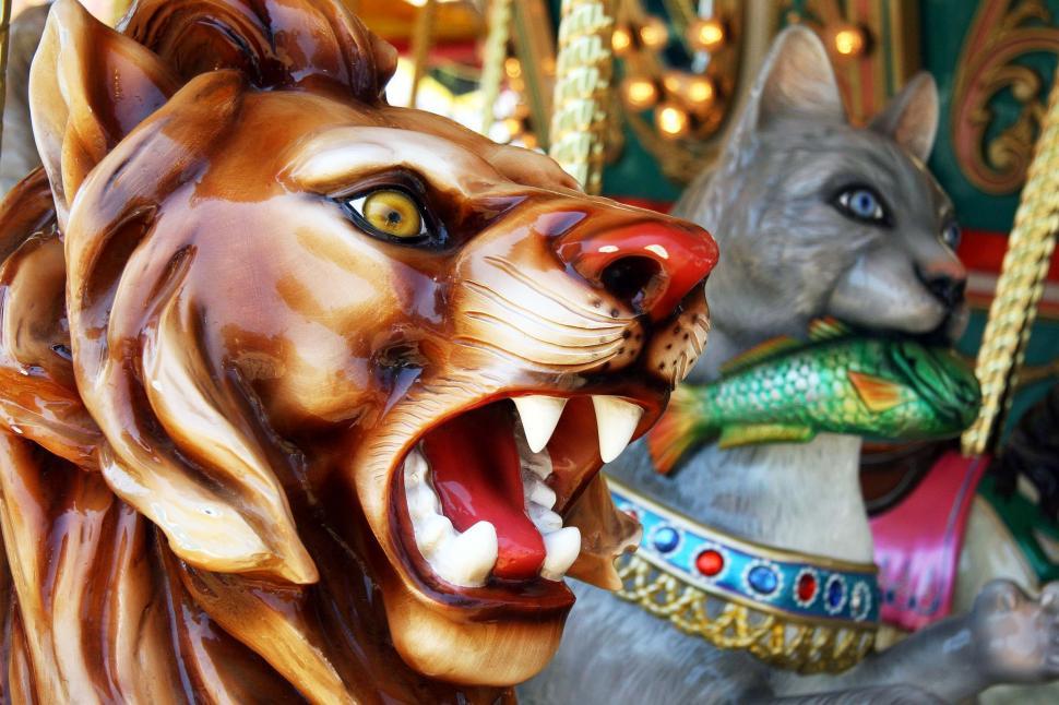 Free Stock Photo of Carousel ride heads | Download Free Images and Free ...