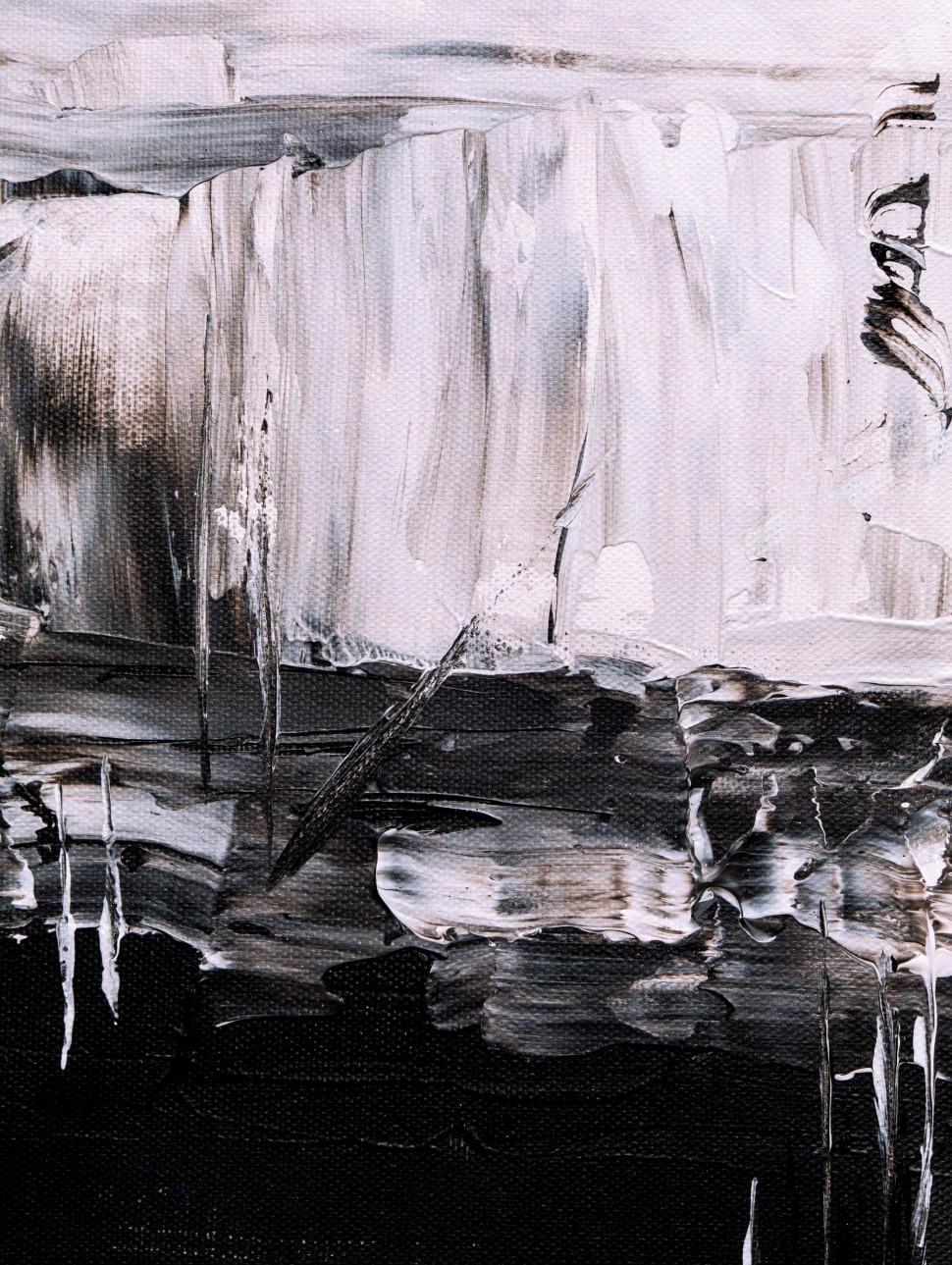 Free Stock Photo of Monochromatic abstract painting with textured ...