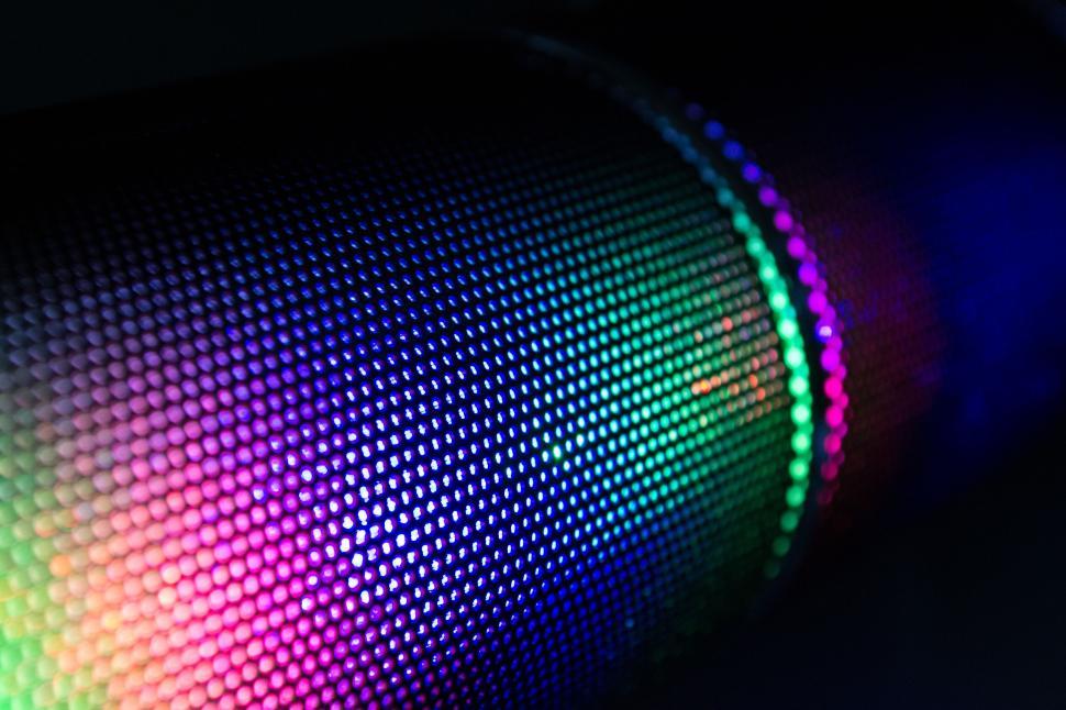 Free Stock Photo of Colorful LED light pattern with a gradient effect ...